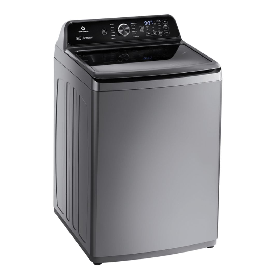 LAVADORA INDURAMA AUTOMATICA LRI-24CRPP CROMADA – ELECTROMART